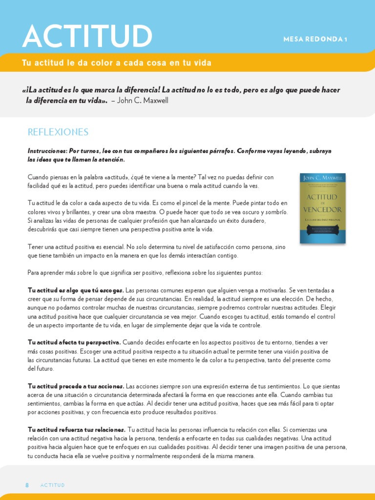 1 Actitud | PDF | Actitud (psicología) | Ciencias del comportamiento