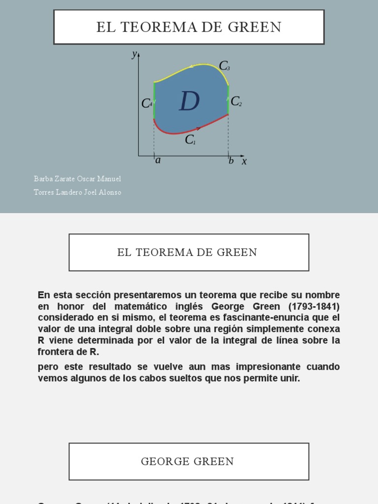 Teorema de Green | PDF | Integral | Análisis