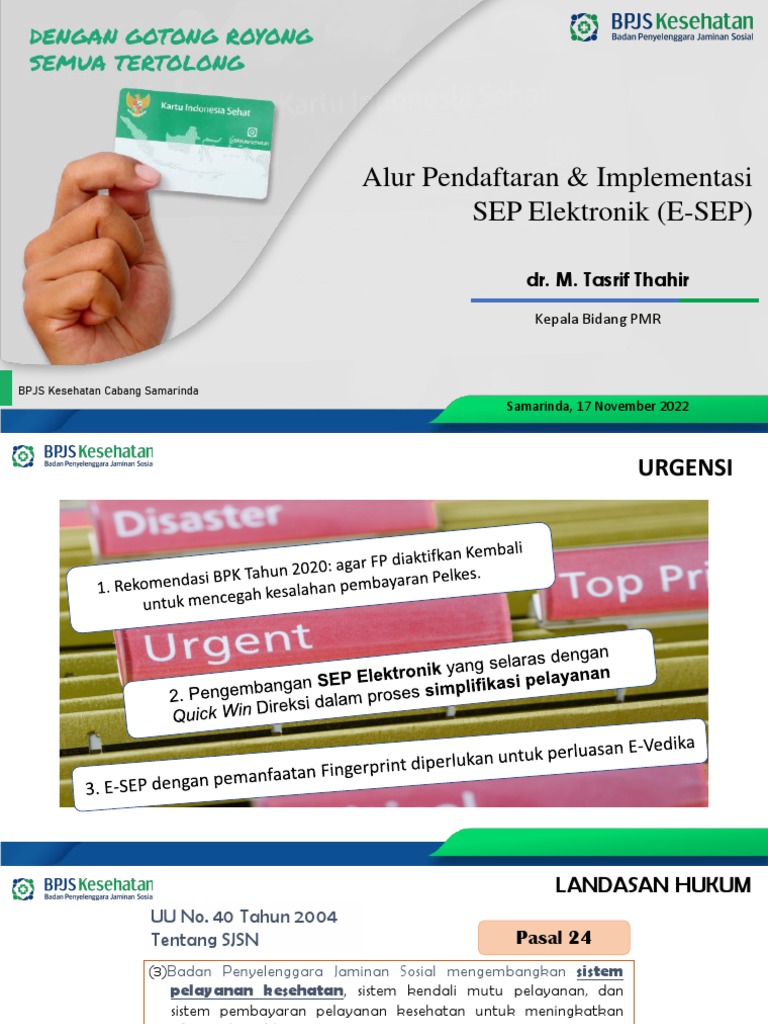 Sosialisasi Alur Pendaftaran & Implementasi ESEP Nov 2022 FIX | PDF