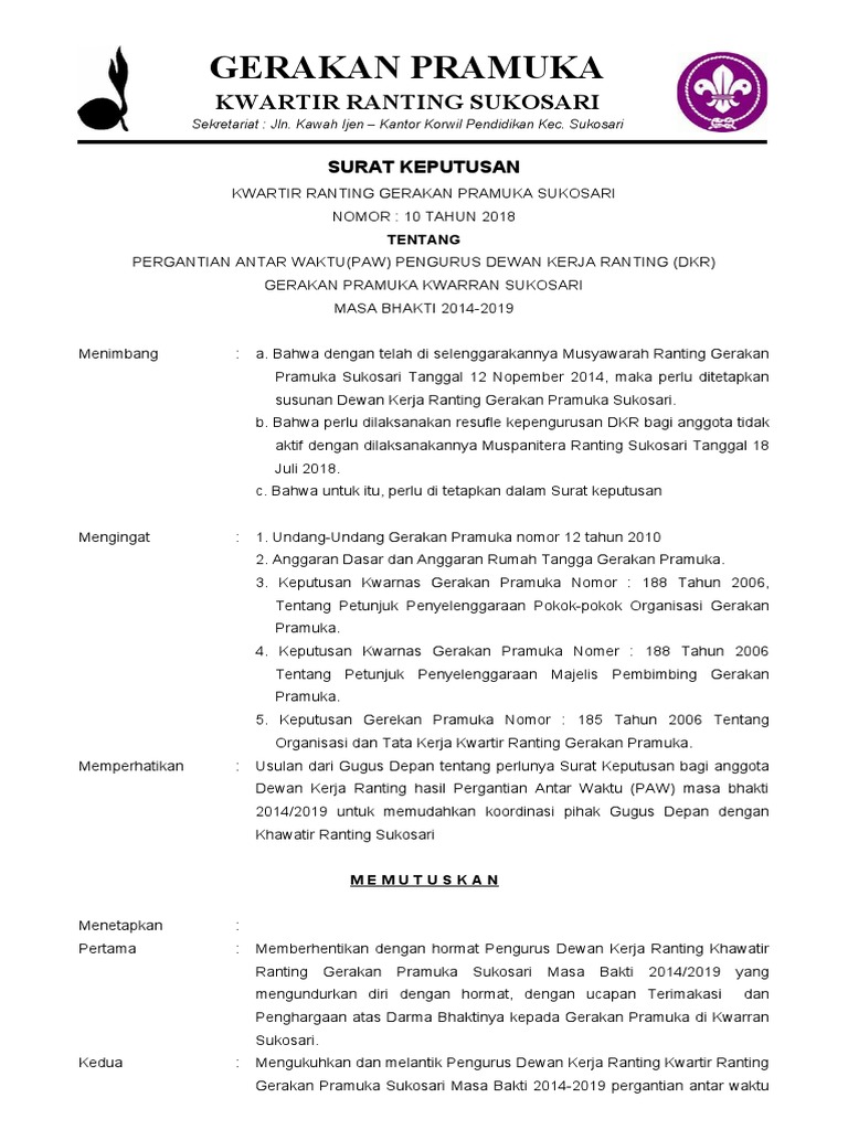 DKR Gerakan Pramuka | PDF