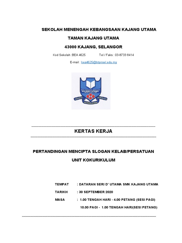 KK Pertandingan Slogan | PDF