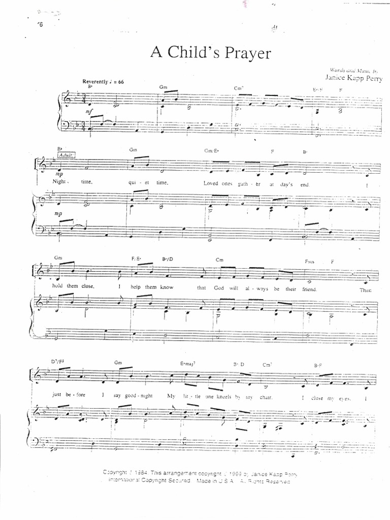 A Childs Prayer | PDF