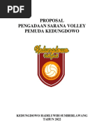 PROPOSAL Permohonan Bantuan Peralatan Bolla Volly | PDF