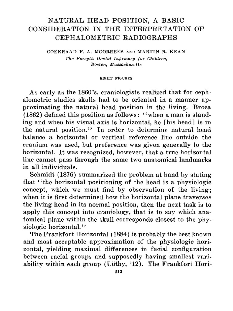 Natural Head Position | PDF