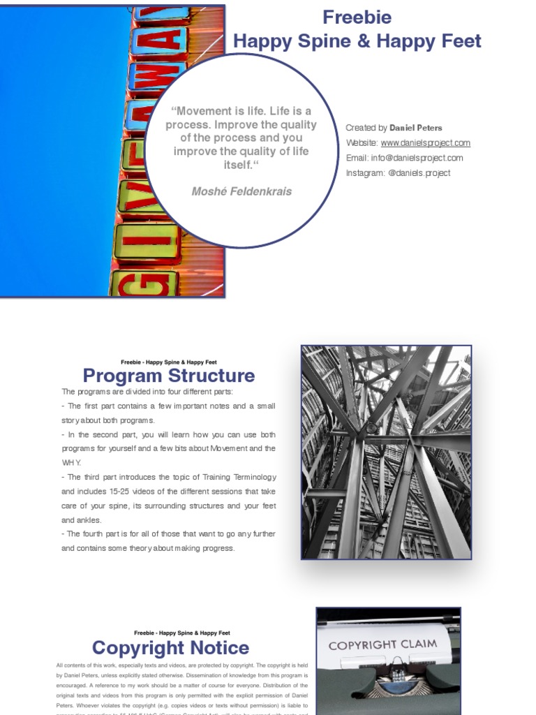 Freebie - Happy Spine Program & Happy Feet Program | PDF | Copyright