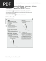 Lower Secondary Science 8 Workbook Answers | PDF