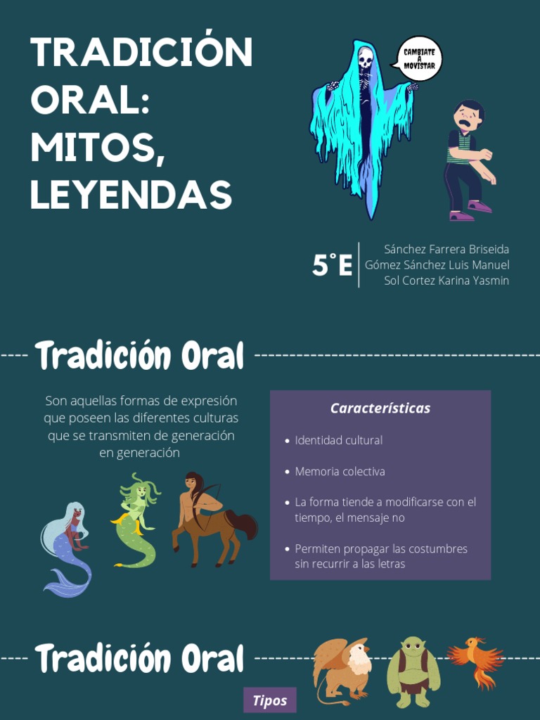 Comunicación - Tradicion Oral, Mitos y Leyendas | PDF | Leyendas ...