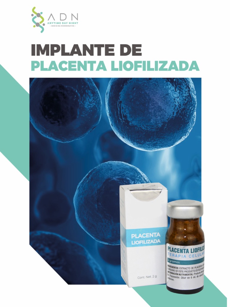 Implante de Placenta Liofilizada | PDF
