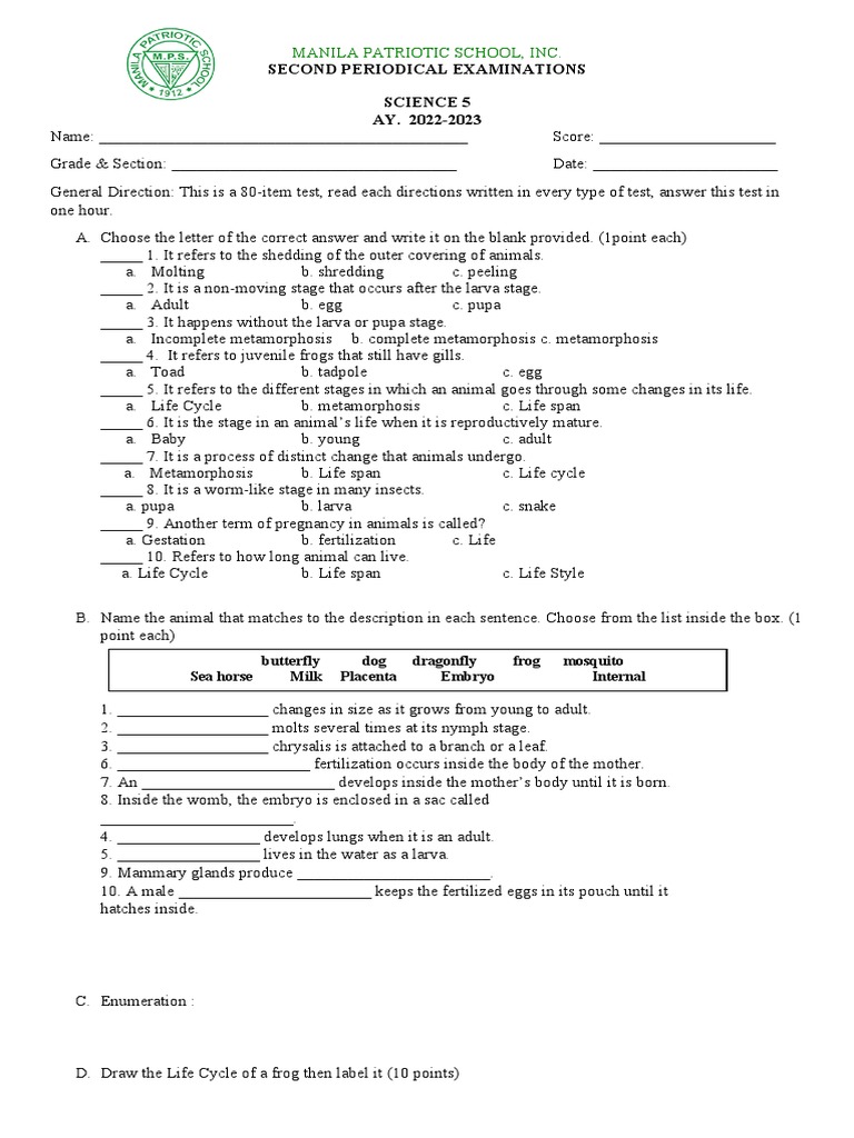 SCIENCE 5 | PDF | Pupa | Frog