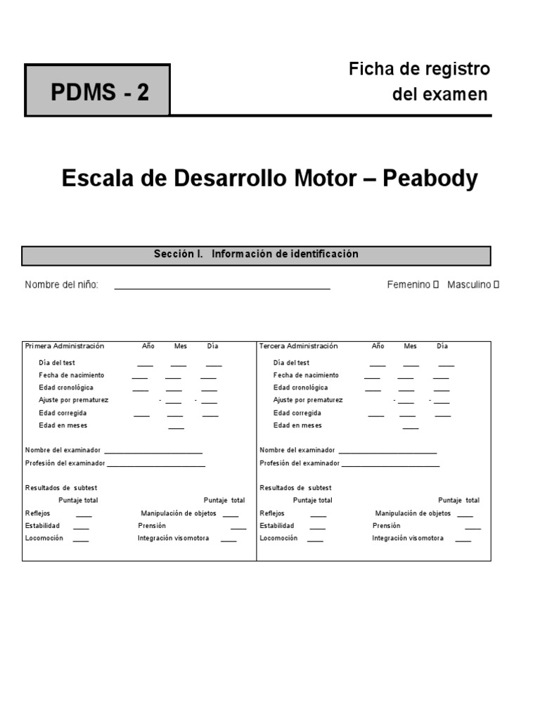 Escala PDMS | PDF