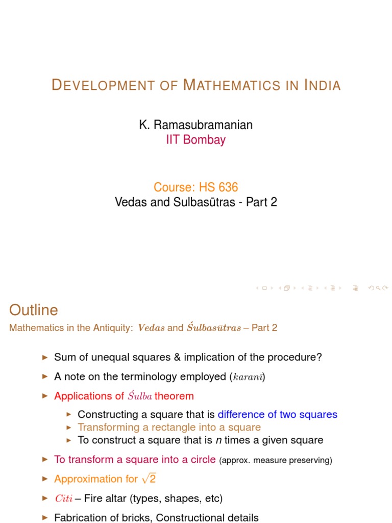 Vedas and Sulbasutras Part2 | PDF | Mathematical Proof | Geometry