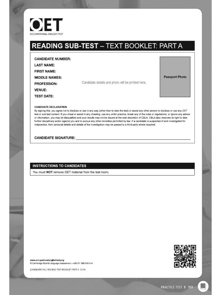 Nursing Reading Practice Test2 Parta 200421 230904 Cambridge Boxhill Language Assessment Pdf 
