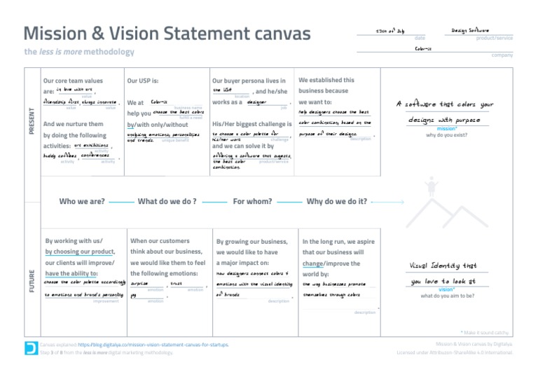Mission Vision Example PDF | PDF | Brand | Communication