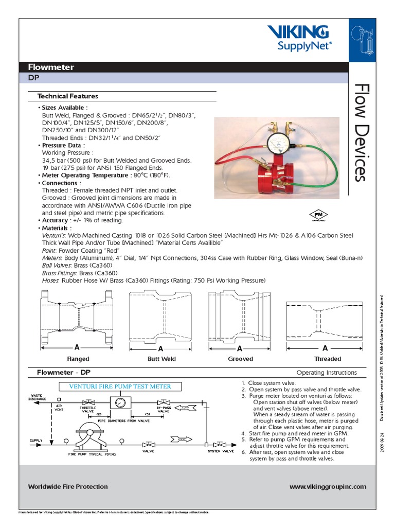 Flow Meter (Analog) | PDF | Pipe (Fluid Conveyance) | Valve