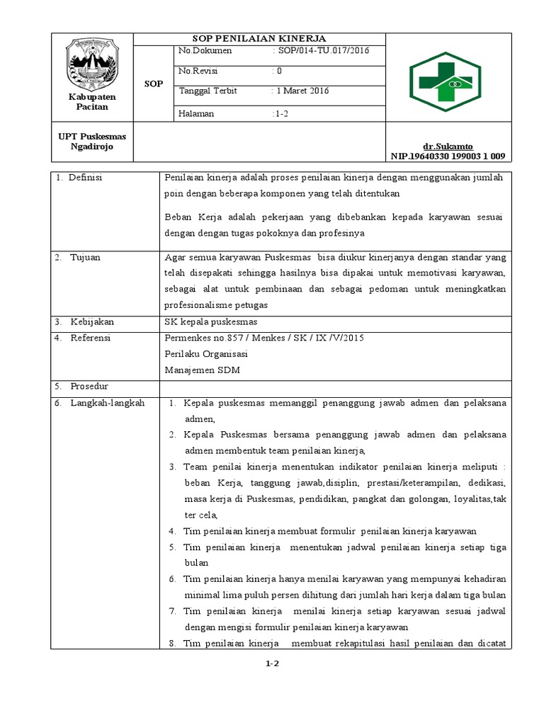PENILAIAN KINERJA | PDF