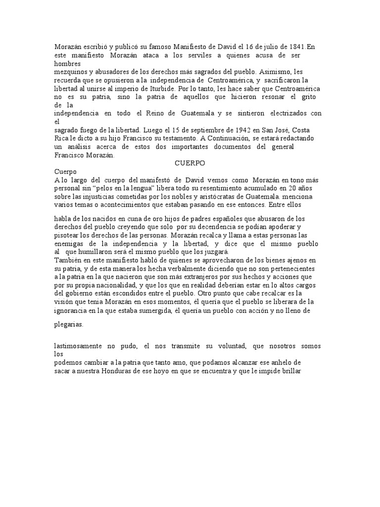 Manifiesto David | PDF