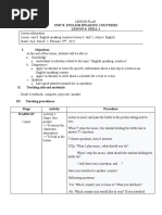 CELTA Lesson Plan | PDF | Fluency | Lesson Plan