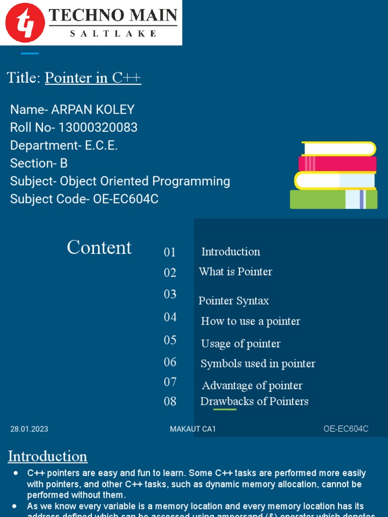 Arpan Koley - Oe-Ec604c - Ca-1 | PDF | Pointer (Computer Programming) | Variable (Computer Science)