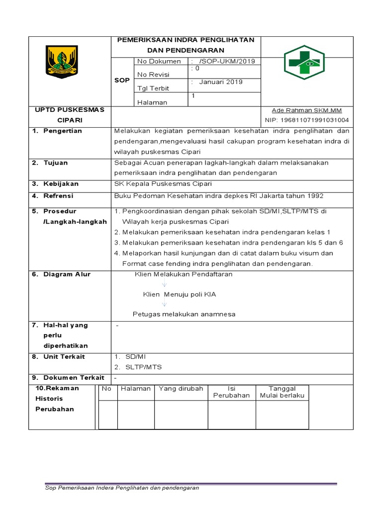 Sop Indera Sekolah | PDF