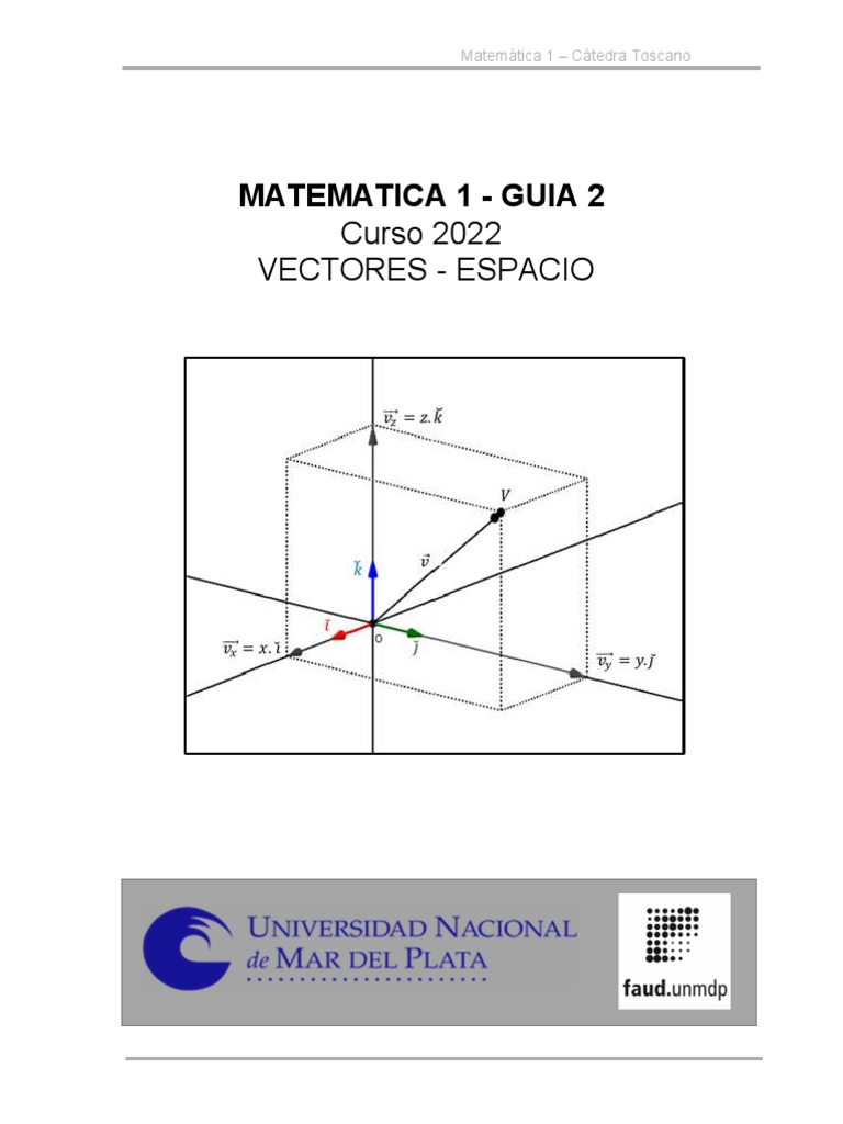 Guia 2 - 2022 | PDF | Vector Euclidiano | Geometria plana)