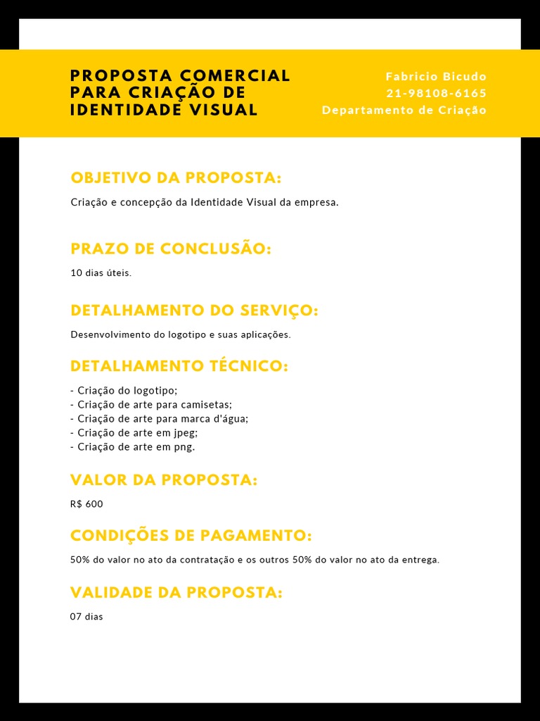 Proposta Criação de Identidade Visual | PDF