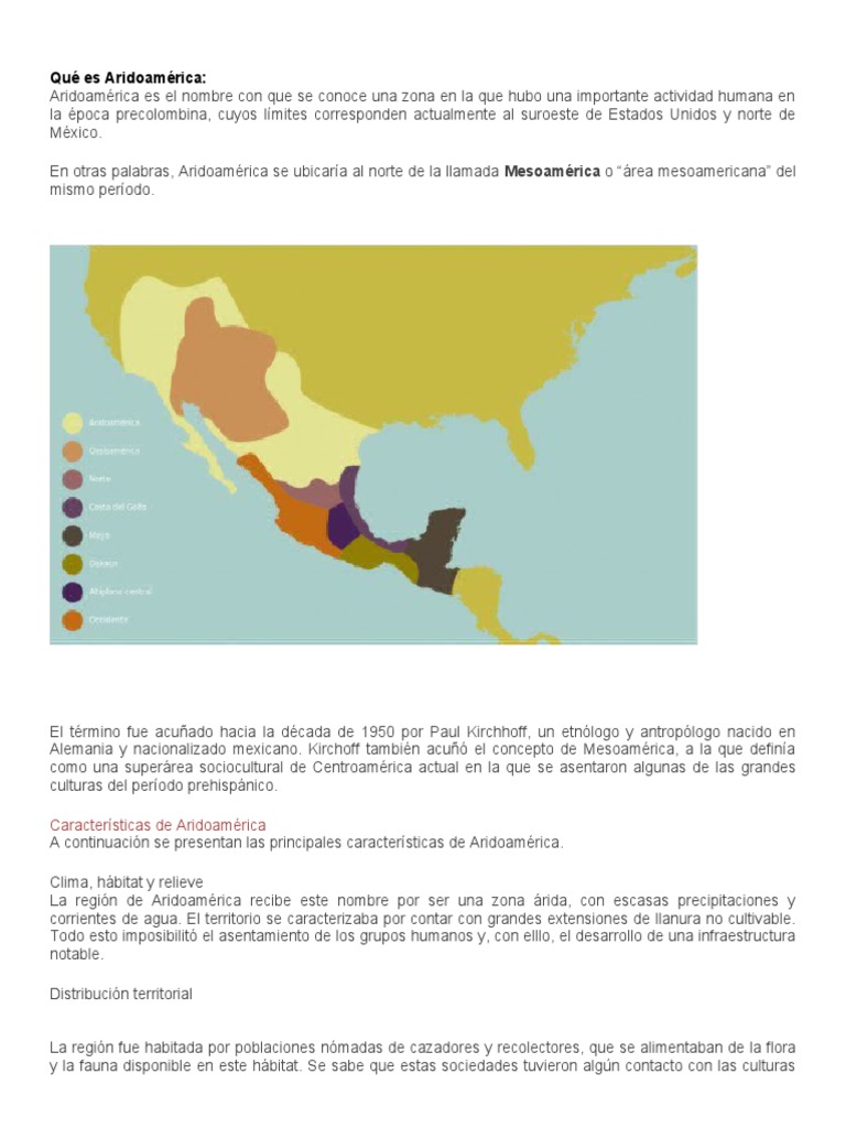 Aridoamérica | PDF | Mesoamérica | México
