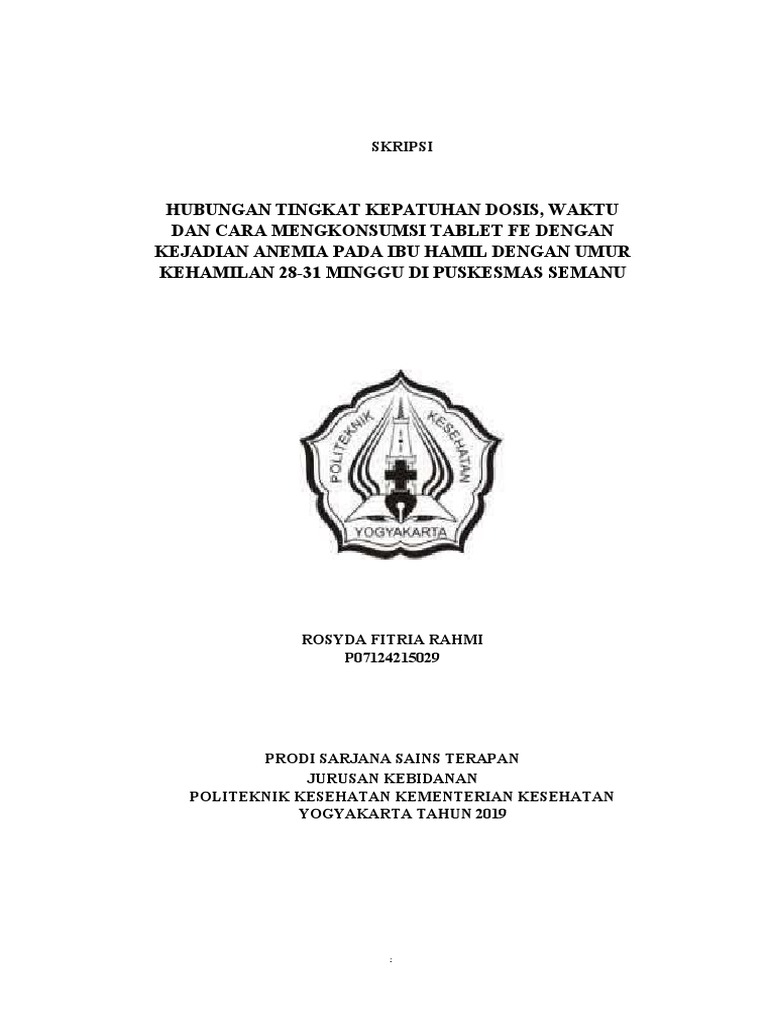 SKRIPSI Konsumsi Tablet Fe | PDF