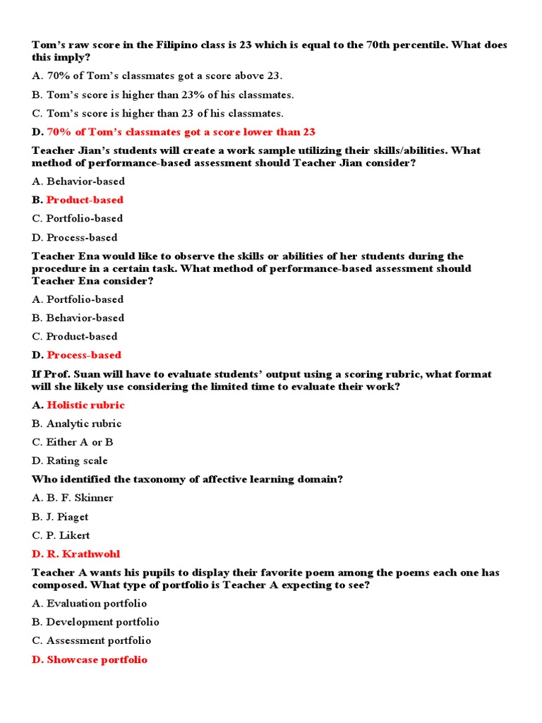 Prof Ed Reviewer | PDF | Curriculum | Learning