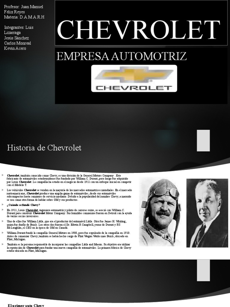 Chevrolet | PDF | Industrias | Chevrolet