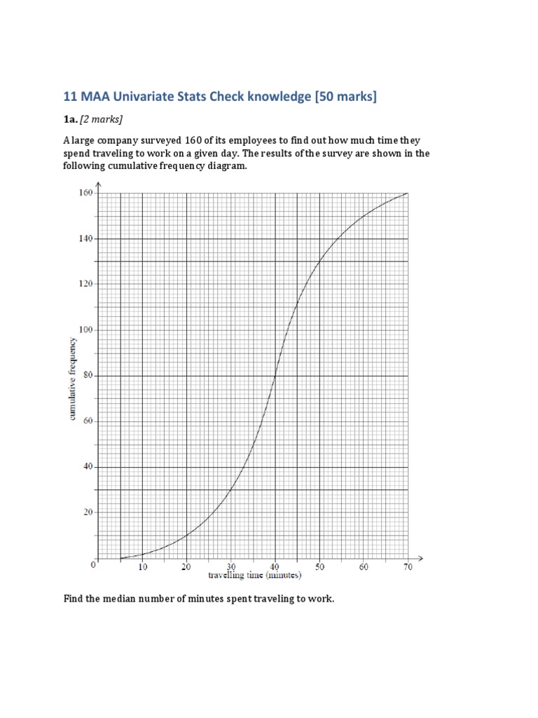 11 MAA Univariate Stats Check Knowledge | PDF | Estimation Theory ...