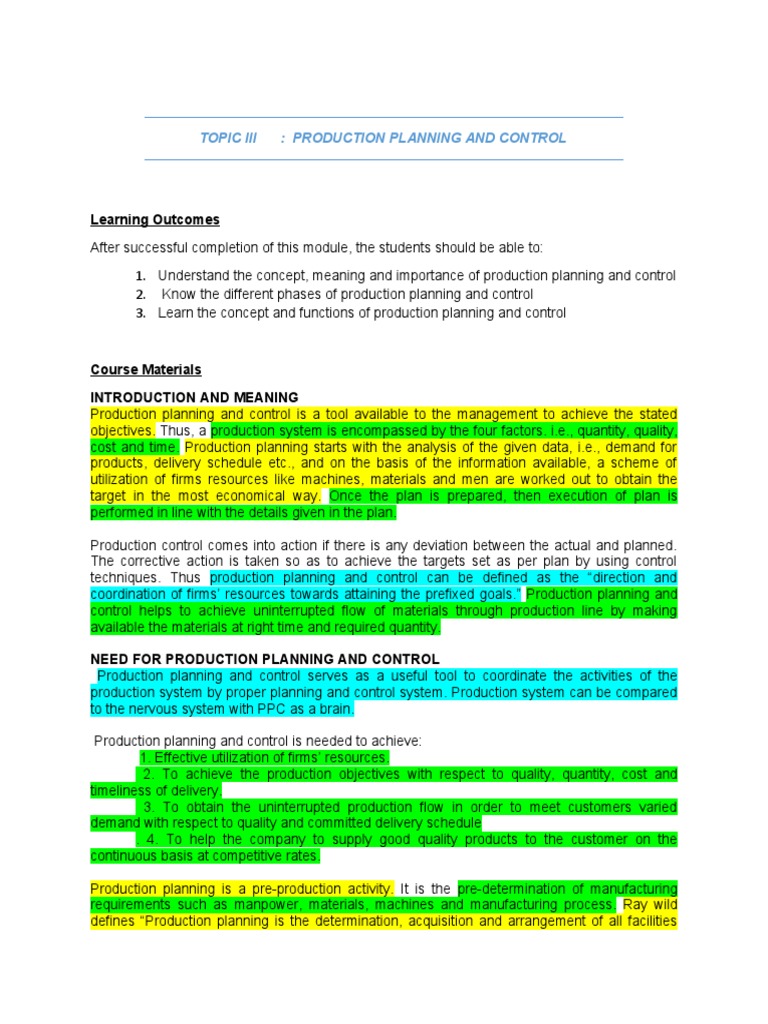 TOPIC-III-Intro-to-IE 17 | PDF | Lean Manufacturing | Scheduling (Production Processes)
