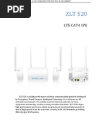 ZLT S90 LTE Indoor CPE Overview | PDF | Wi Fi | Lte (Telecommunication)