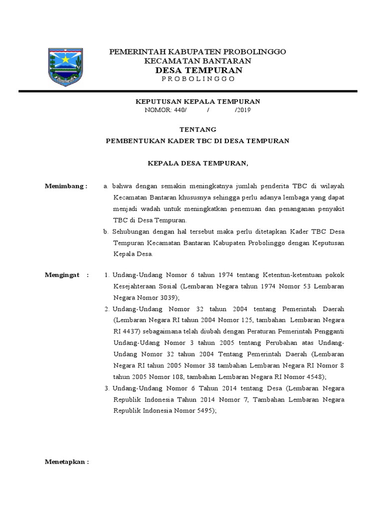 SK Kader TBC Tempuran | PDF