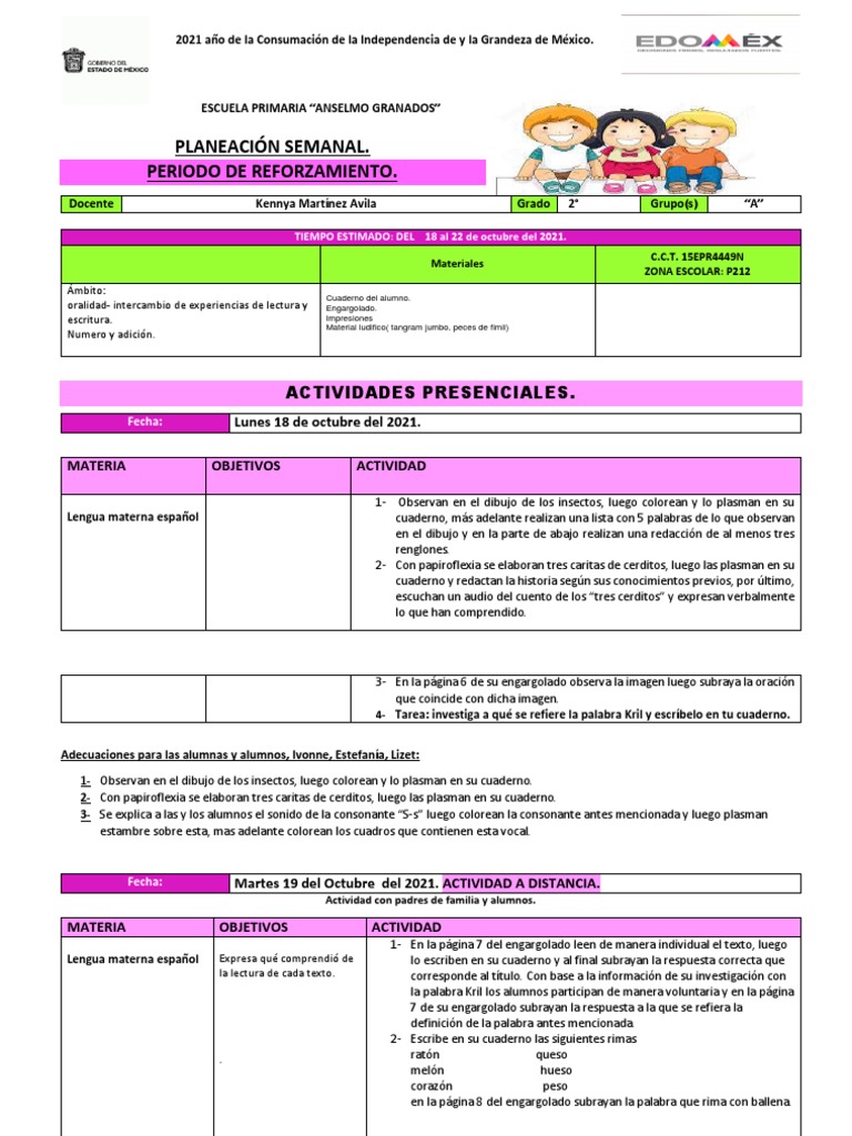 2oa Semana 8 Pdf Dibujo