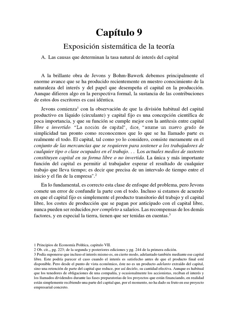 La Tasa de Interés y El Nivel de Los Precios Knut Wicksell Capitulo 9 ...