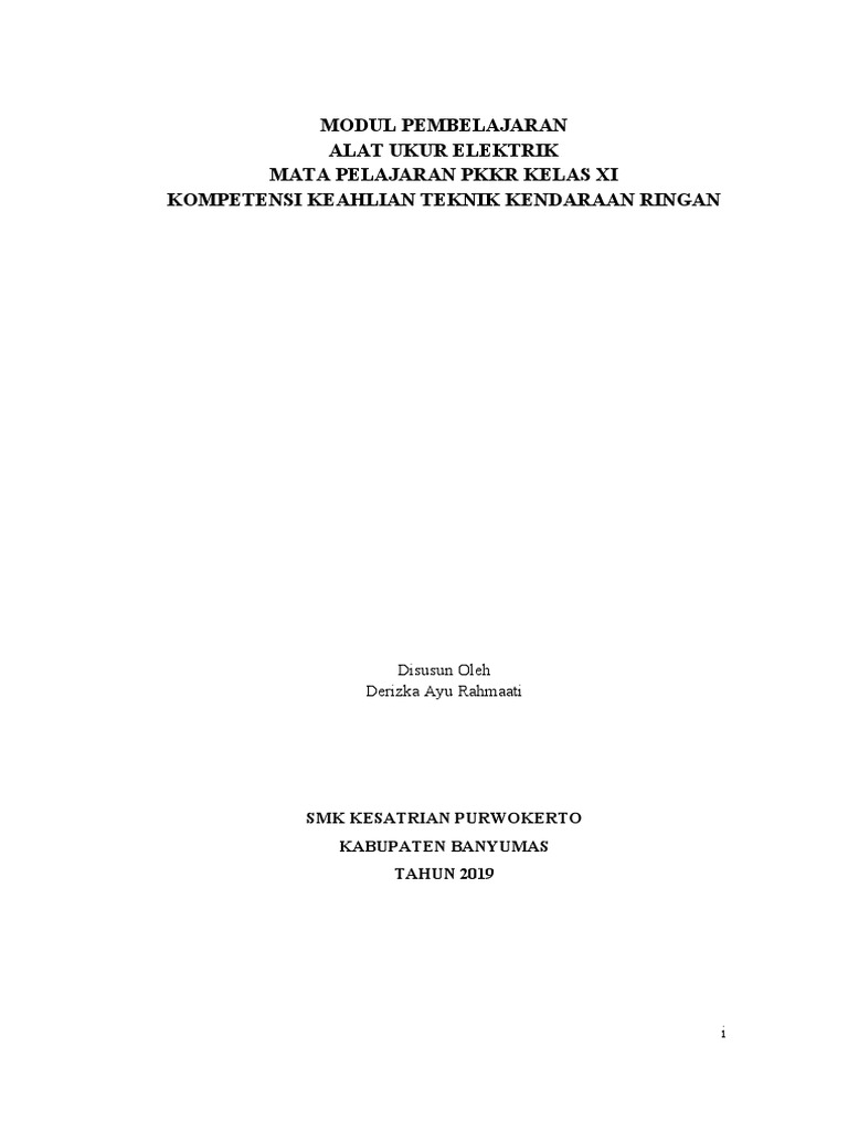 Modul Bahan Ajar Derizka | PDF