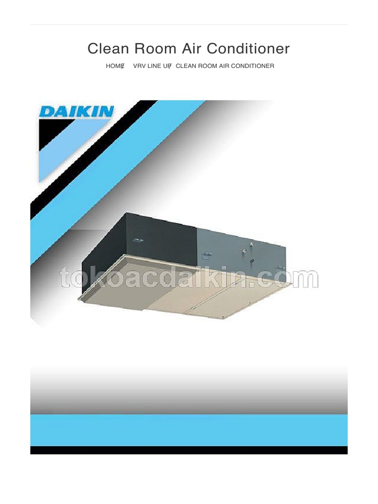 Clean Room Air Conditioner (Penggunaan Rumah Sakit) - VRV Indoor Unit ...