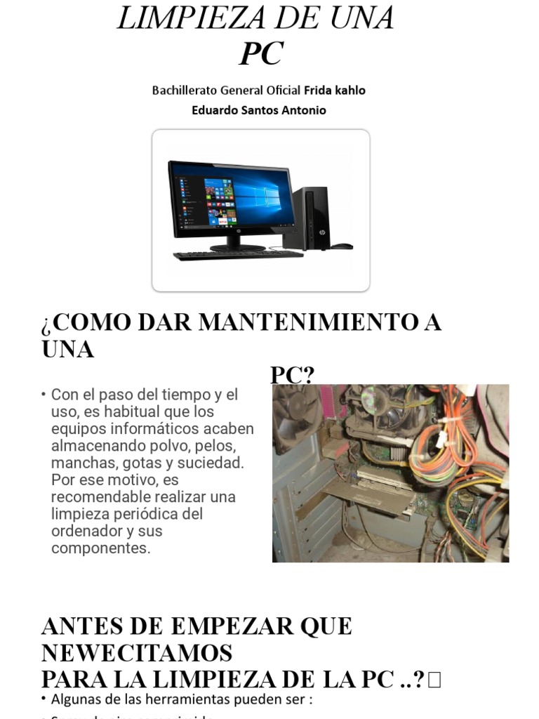 Limpieza de Una PC ? | PDF