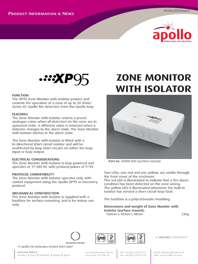 Apollo - Zone Isolator | PDF | Light Emitting Diode | Electronic Circuits