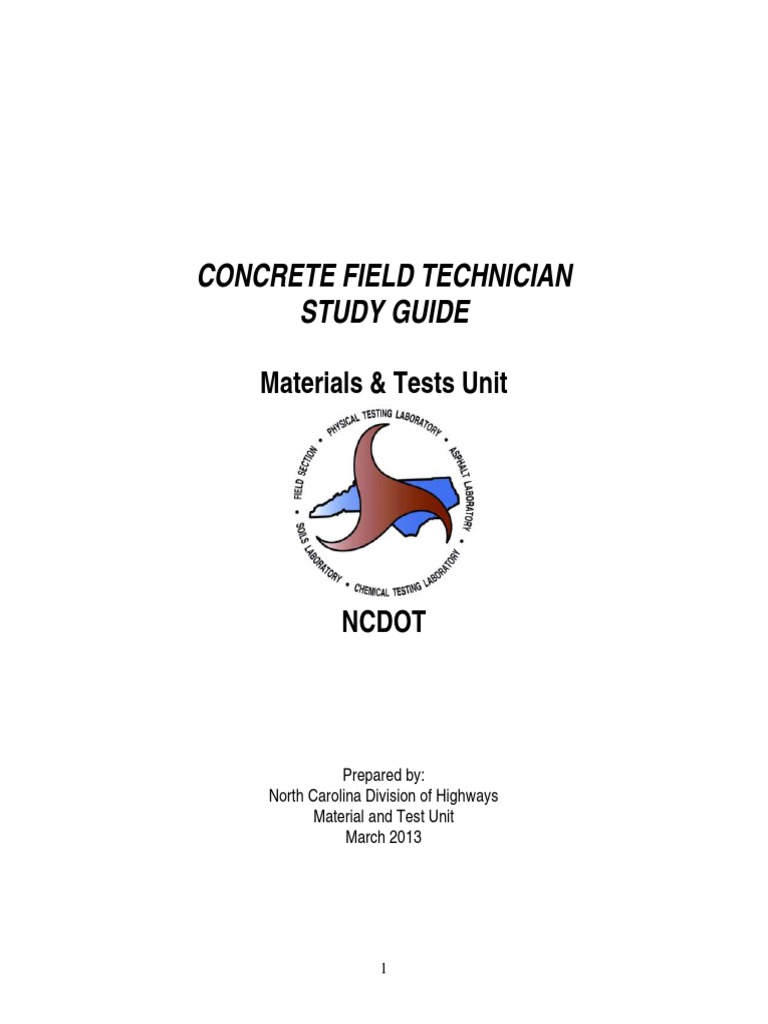 Concrete Field Technician | PDF | Cement | Concrete