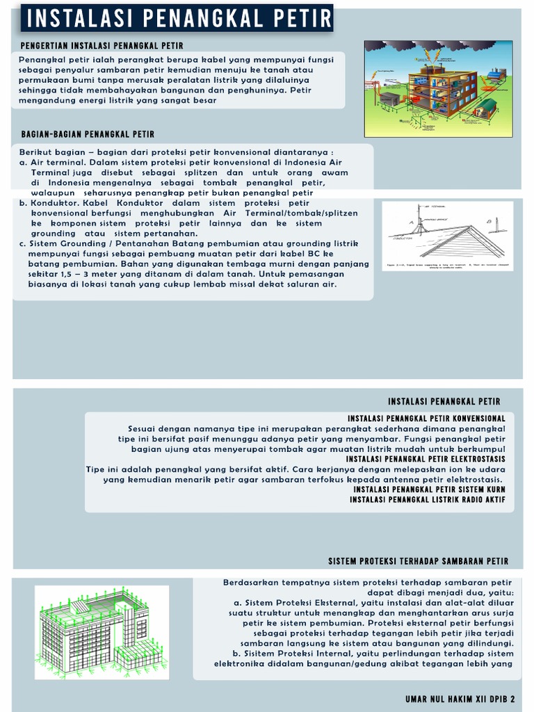 Instalasi dan Fungsi Penangkal Petir | PDF