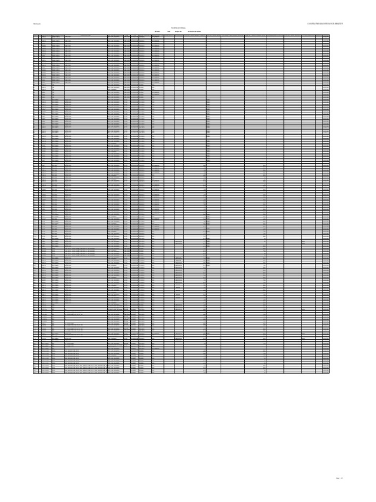 Maintenance Register Cantilever Assembly | PDF | Civil Engineering ...