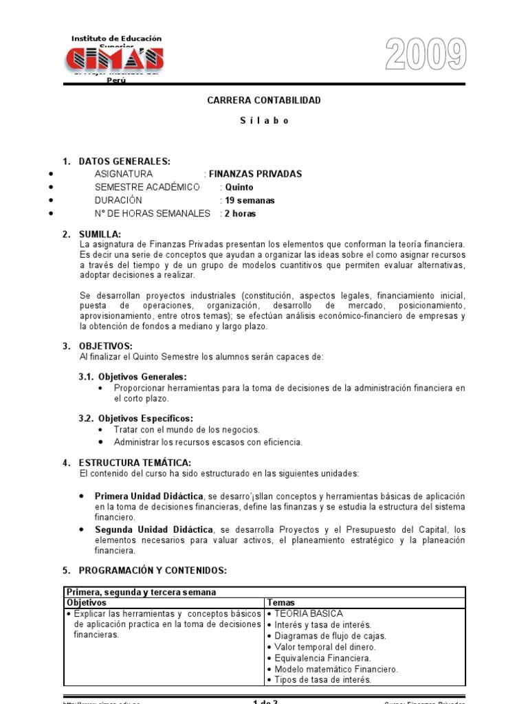 Finanzas Privadas | PDF | Planificación | Toma de decisiones