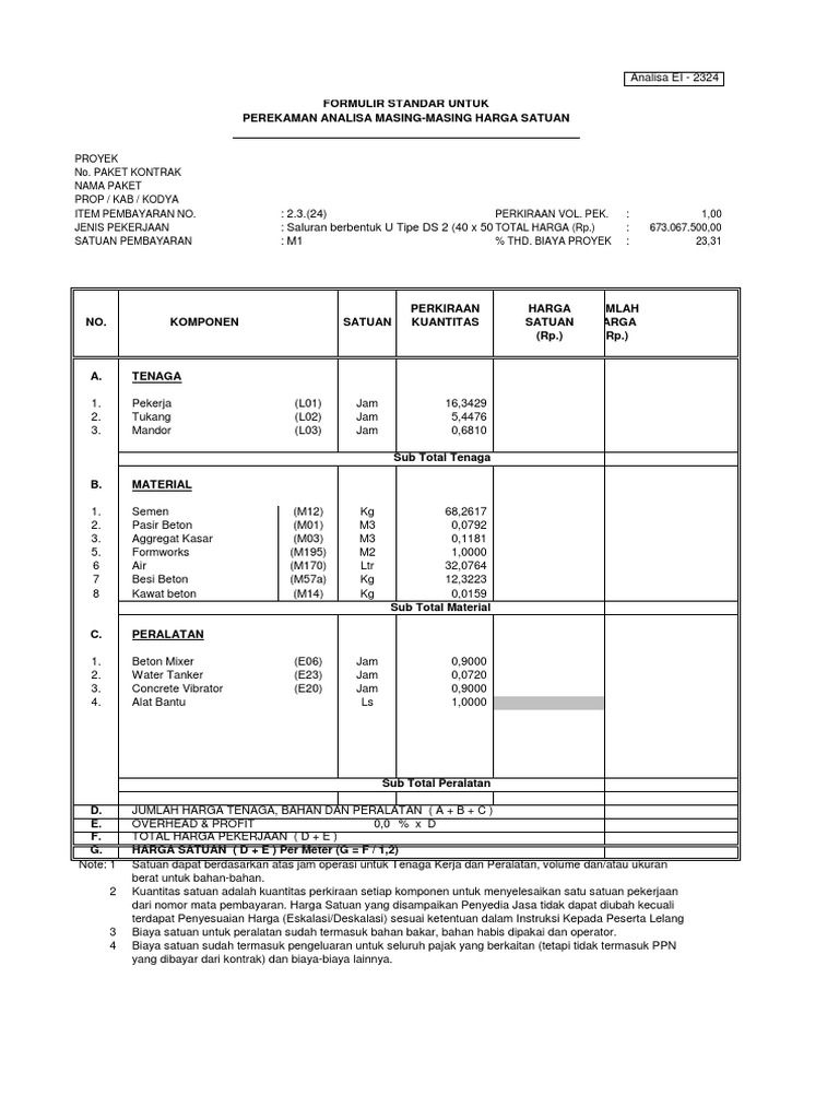 2.3. (24) Saluran Berbentuk U Tipe DS 2 (40 X 50 TB 8) | PDF