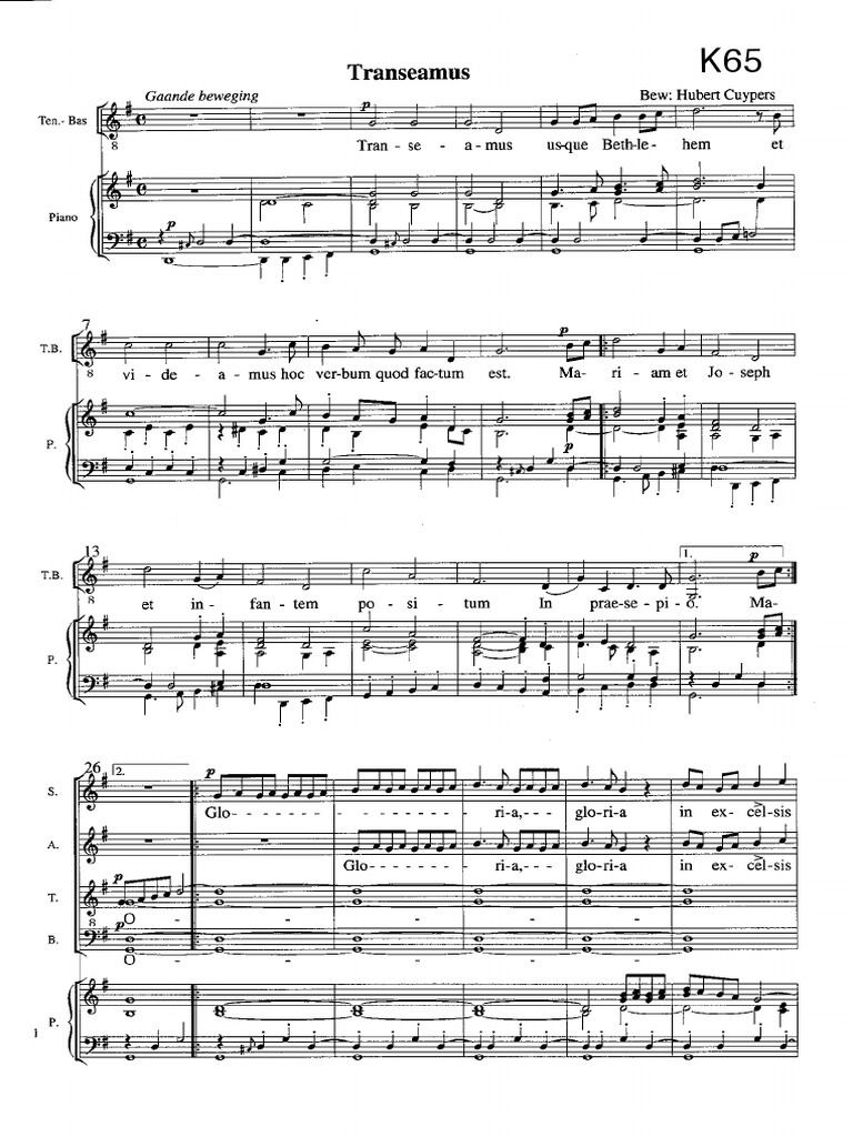 NB K065 Transeamus Usque Bethlehem | PDF