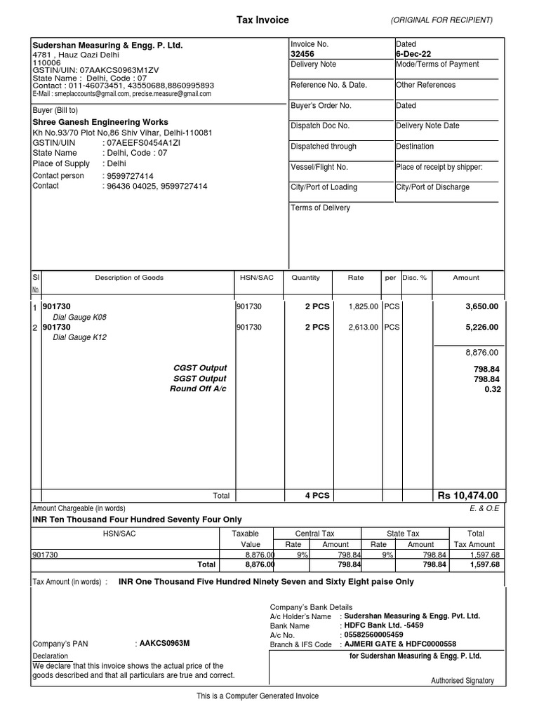 Tax Invoice | PDF | Invoice | Receipt