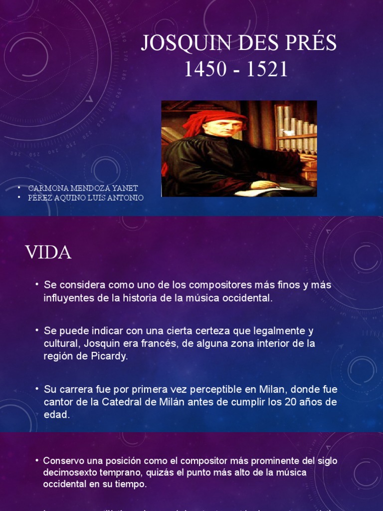Biografía de Josquin des Prés | PDF | Las artes escénicas