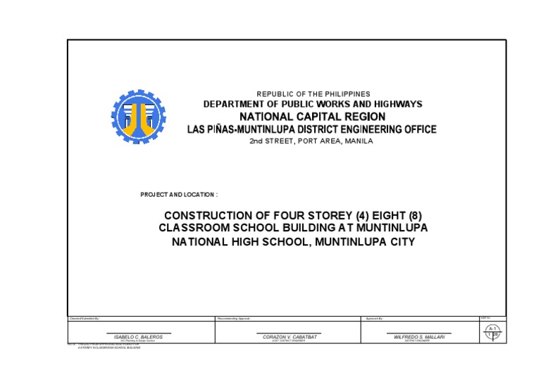 Construction of Four Storey (4) Eight (8) National High School ...