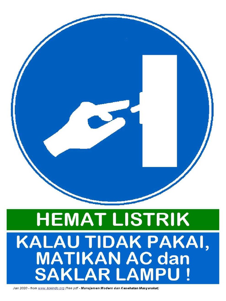Hemat Listrik Kalau Tidak Pakai Matikan AC Dan Saklar Lampu - A4 ...