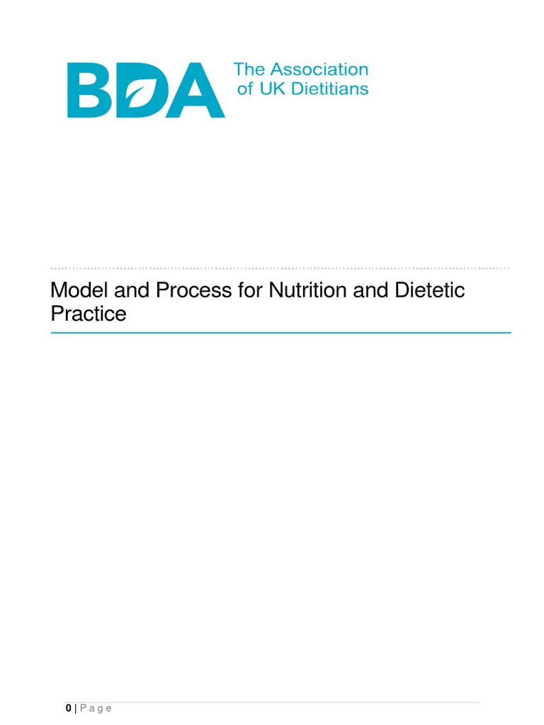 2020 Model and Process For Nutrition and Dietetic Practice 1 | PDF ...
